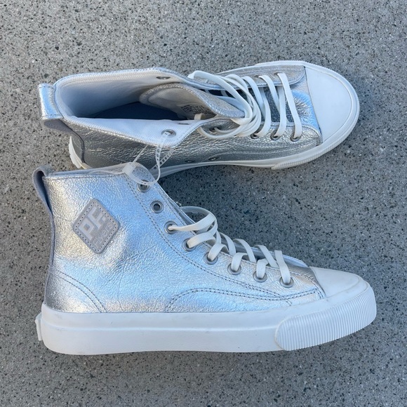P.F. Flyers | Shoes | Pf Flyers Limited Edition Metallic Silver High ...